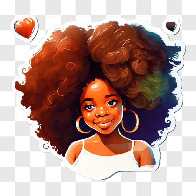 Baixe Ilustração de Desenho Animado de Mulher Afro-Americana Sorrindo ...