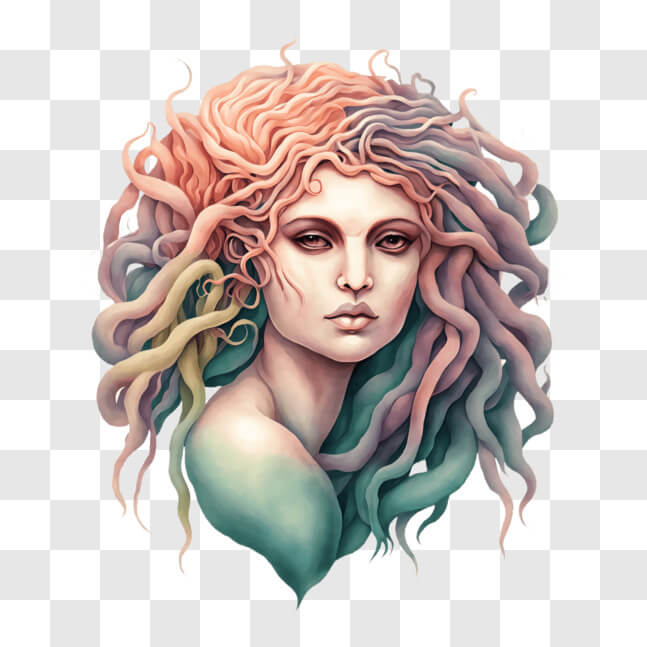 Download Colorful Hair and Dreadlocks Illustration PNGs Online ...