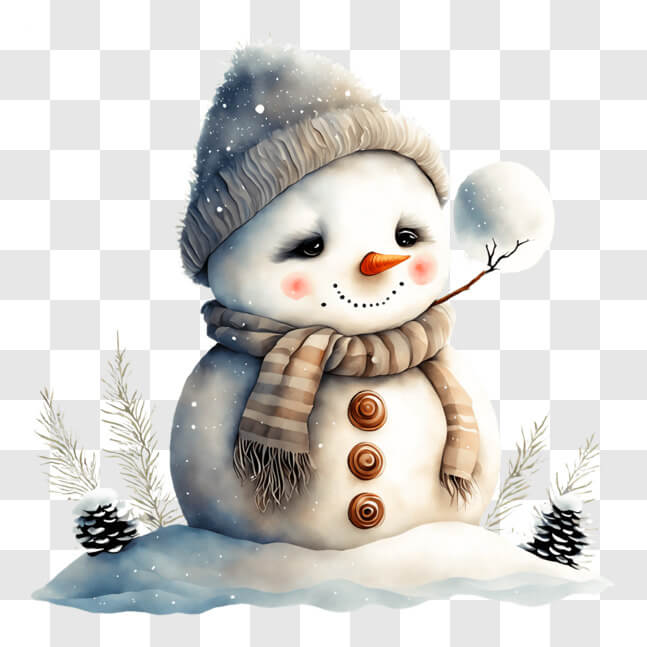 Download Winter Snowman Decoration Illustration PNGs Online - Creative ...