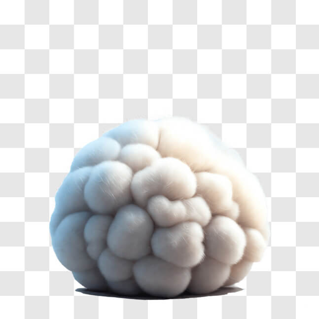 Download White Fluffy Ball - Cotton or Wool PNGs Online - Creative Fabrica