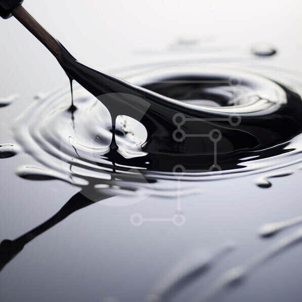 Abstract Black Liquid Dripping into Water stock photo | Creative Fabrica