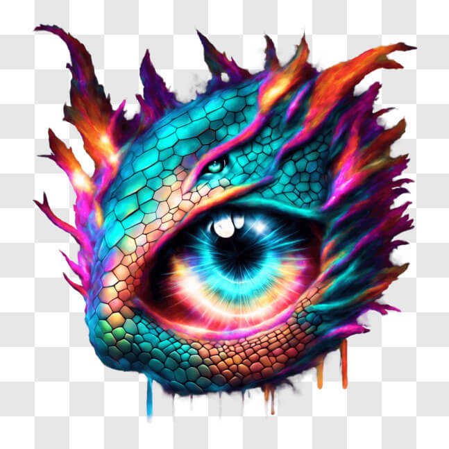 Download Colorful Dragon Eye for Home Decor and Art PNGs Online ...