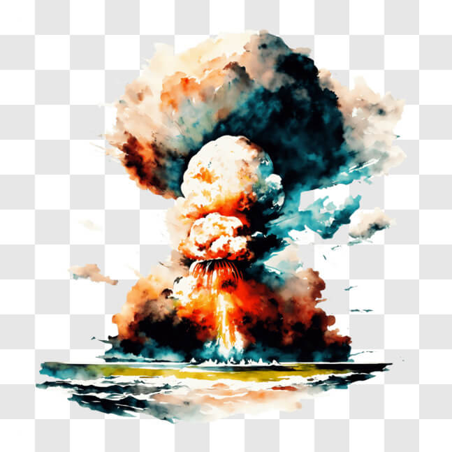 Download Colorful Explosion in Water PNG Online - Creative Fabrica