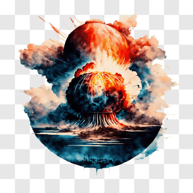 Download Abstract Nuclear Bomb Explosion Art Installation PNGs Online ...
