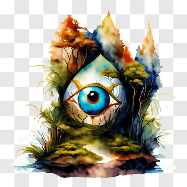 Download Eye in the Forest - Surreal Nature Photography PNGs Online ...