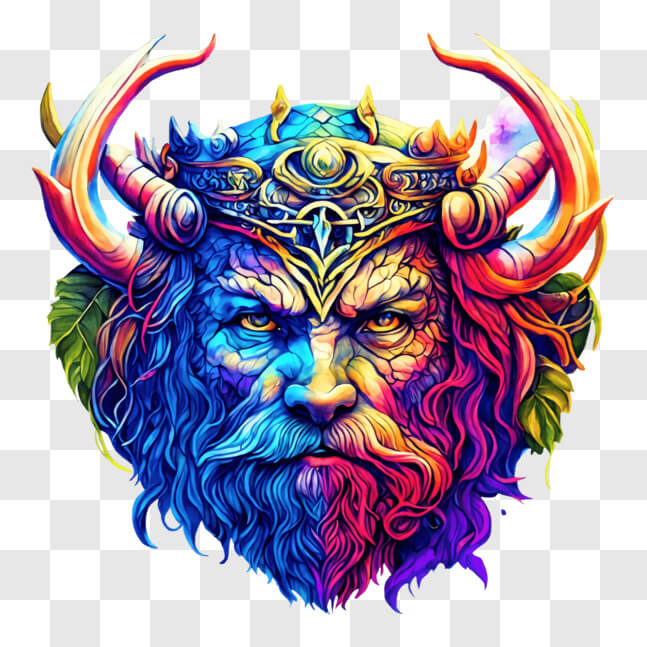 Download Colorful illustration of Odin - Lord of the Rings PNGs Online ...