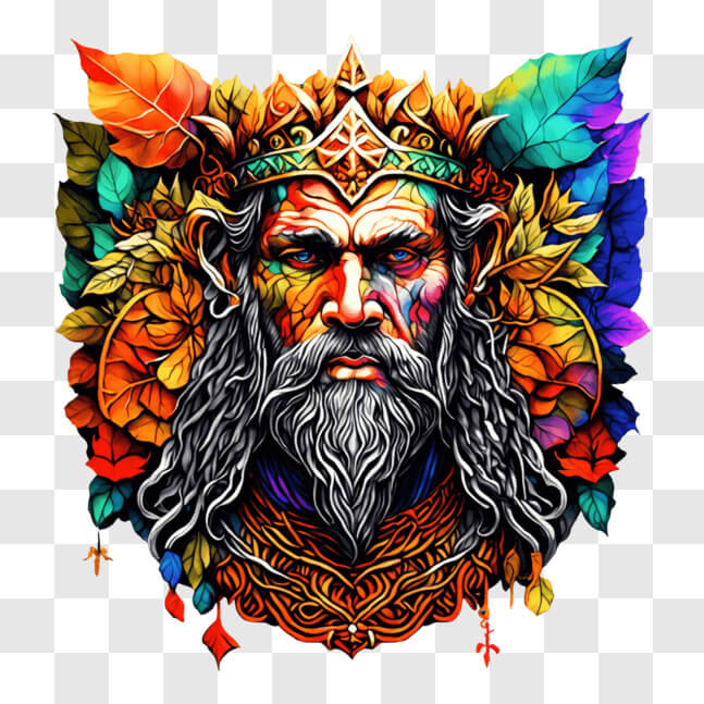 Download Colorful Illustration of Mythological Figure PNGs Online ...