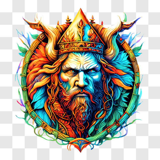 Download Illustration of Odin with Symbolic Designs PNGs Online ...
