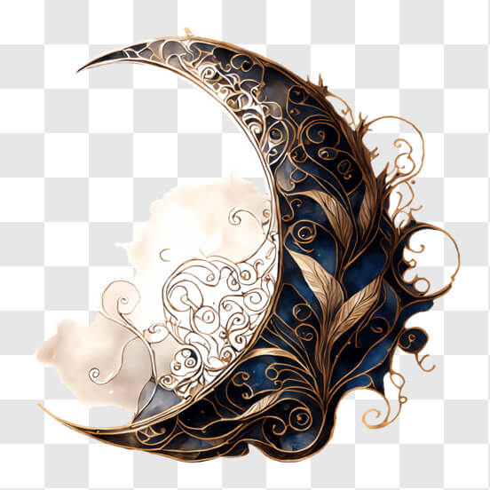 Download Inspirational Crescent Moon PNG Online - Creative Fabrica