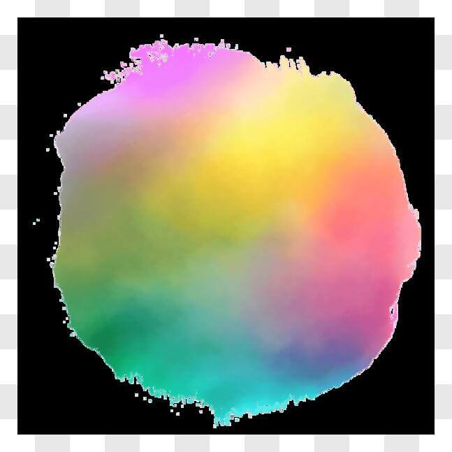 Download Colorful Circle of Paint - Abstract Art PNG Online - Creative ...