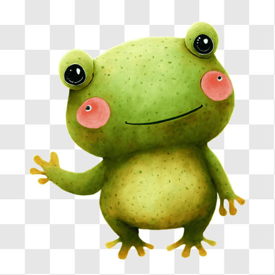 Download Adorable Green Frog for Advertisement or Promotional Material ...