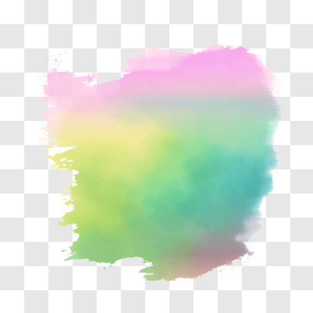 Download Colorful Paint Stain on Black Background PNGs Online ...