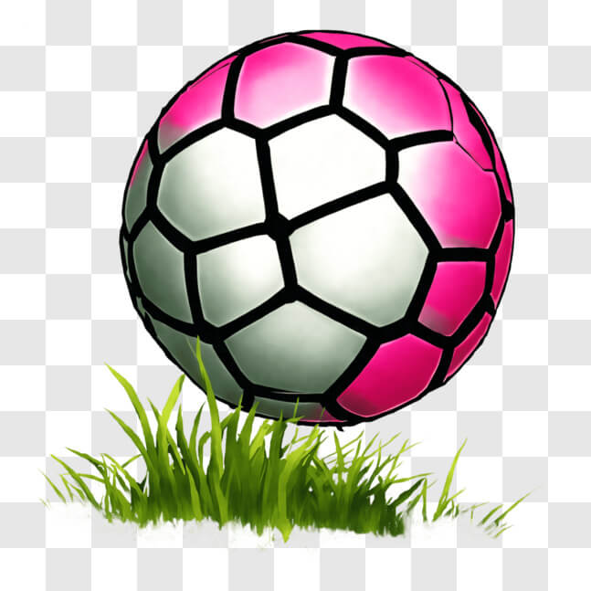 Download Floating Soccer Ball on Green Grass PNGs Online - Creative Fabrica