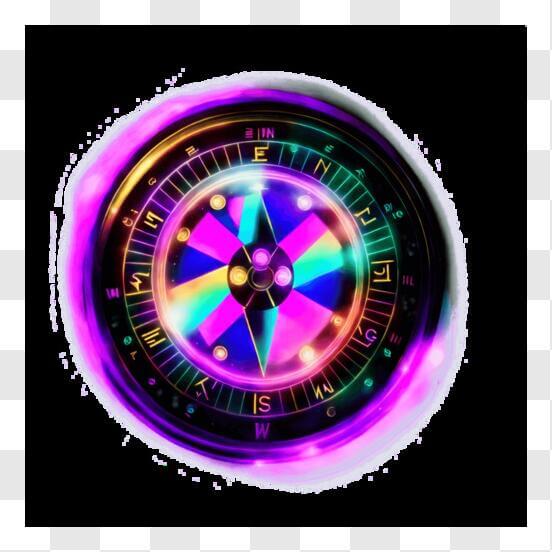 Download Colorful Compass Art Piece - Decorate Your Space PNG Online ...