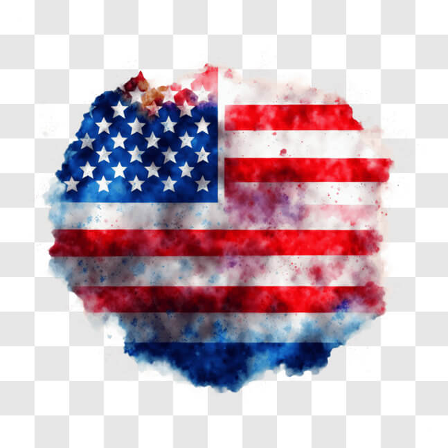 Download American Flag Watercolor Splash PNGs Online - Creative Fabrica