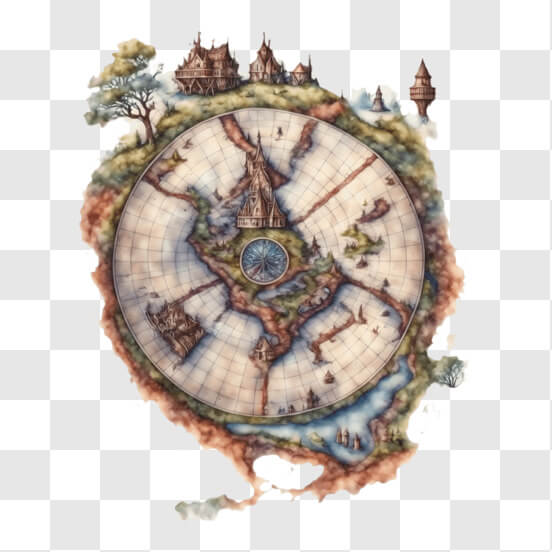 Download Dungeons and Dragons Fantasy World Map with Towns and ...