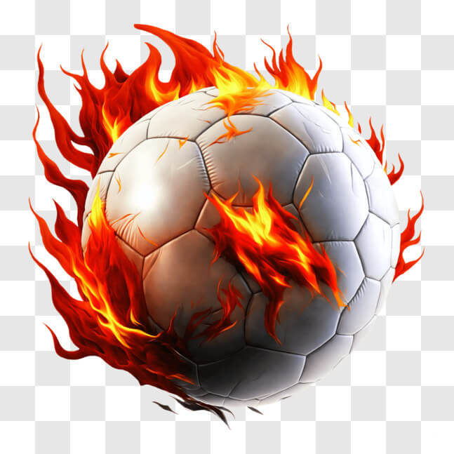 Download Flaming Soccer Ball Stock Photo PNGs Online - Creative Fabrica
