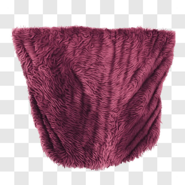 Download Burgundy Furry Blanket on Black Background PNGs Online ...