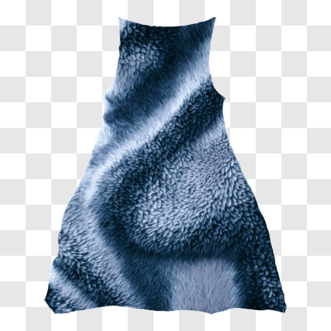Download Blue and White Fur Dress with Open Back PNGs Online - Creative ...