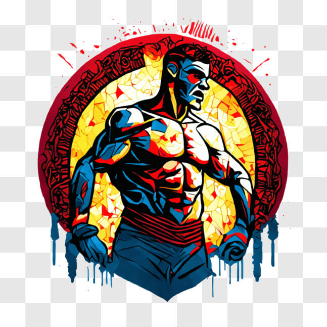 Download Illustration of a Boxer Ready to Fight PNGs Online - Creative ...