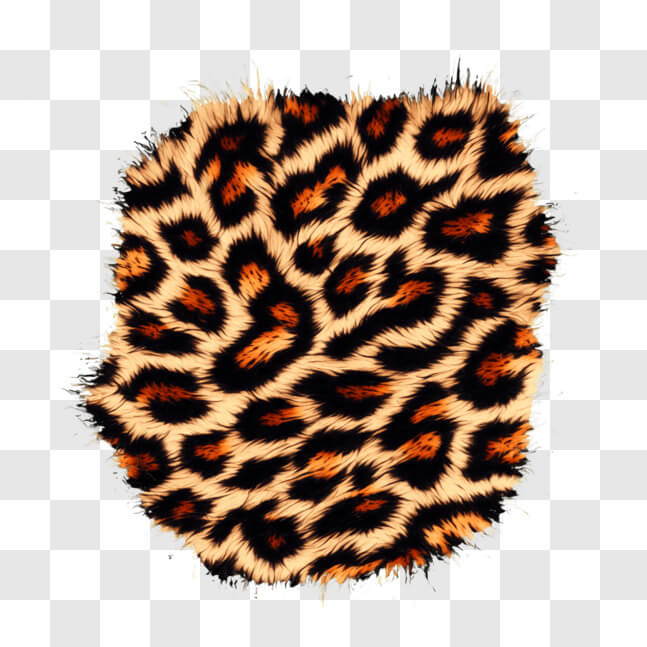Download Furry Leopard Print on Black Background PNGs Online - Creative ...