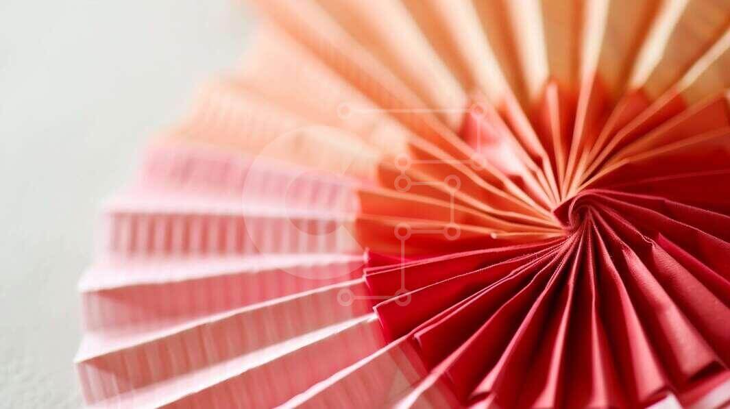 Colorful Origami Paper Fan stock photo | Creative Fabrica