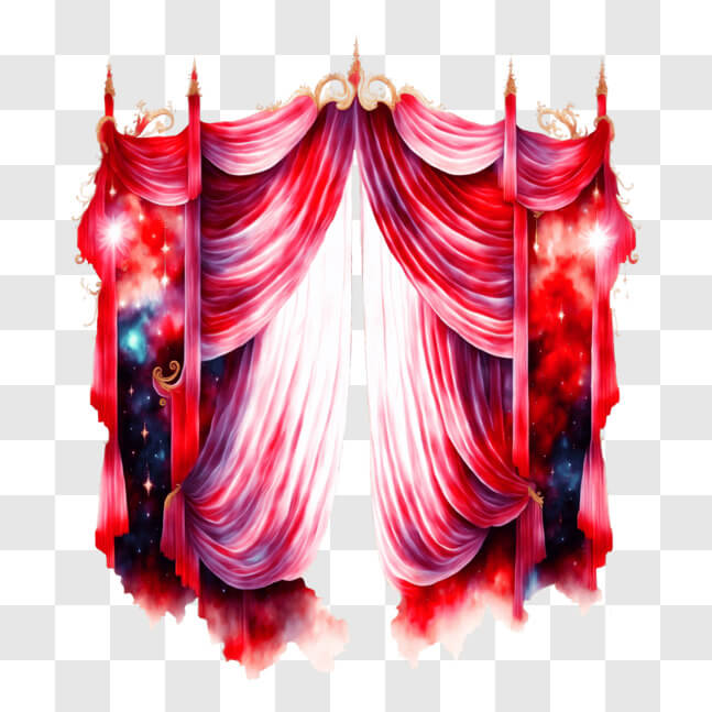 Download Colorful Open Stage Curtains PNGs Online - Creative Fabrica