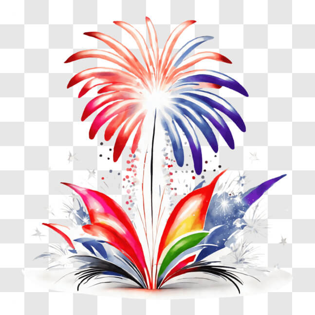 Download Fourth of July Fireworks Display in the Shape of an Open Book ...