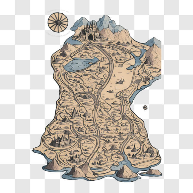 Download Illustrated Map of The Lord of the Rings: The Battle for ...