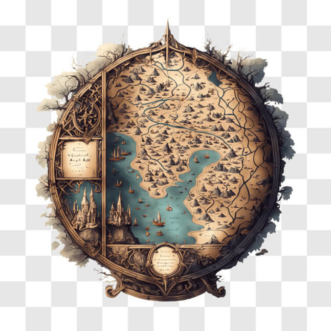 Download Fantasy World Map for Role-Playing Games PNGs Online ...