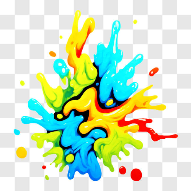 Download Vibrant Color Splash Explosion for Creative Projects PNGs ...