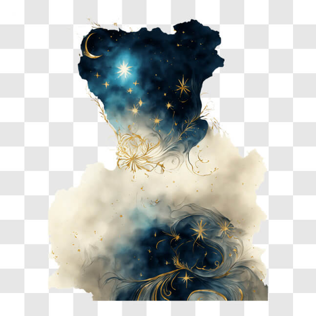 Download Starry Map Background with Clouds PNGs Online - Creative Fabrica