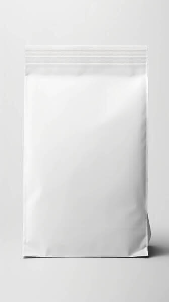 Download White Plastic Packaging Bag Mockup for Food and Beverage ...