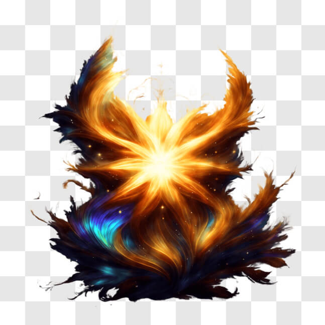 Télécharger Fond d'écran Phoenix orange et jaune avec des flammes ...