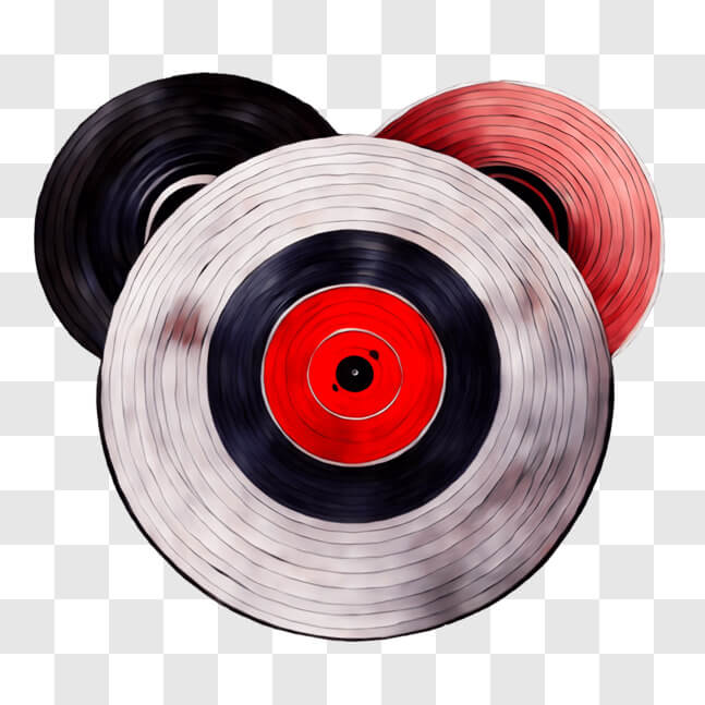Download Colorful Vinyl Records Stacked Together PNGs Online - Creative ...