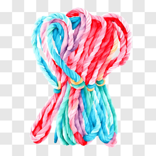 Download Colorful Rope Bundle for Crafting and Decoration PNGs Online ...