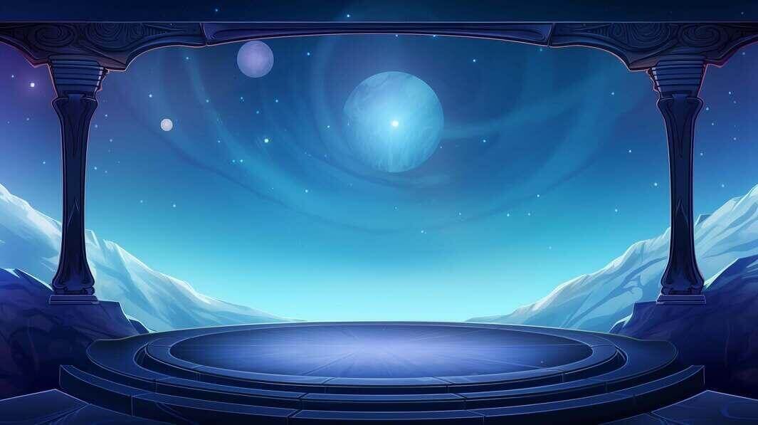 Download Fantasy Stage with Celestial Background Backgrounds Online ...