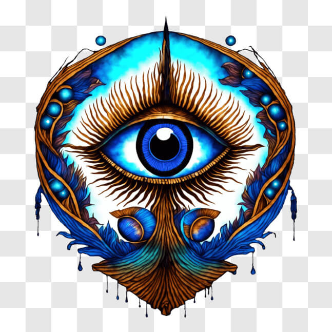 Download All-Seeing Eye Symbolism in Religious Art PNGs Online ...