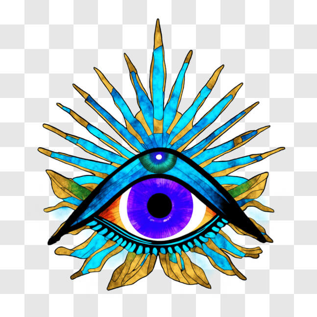Download All-Seeing Eye in Star Shape Representing Spirituality and ...