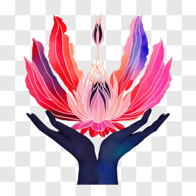 Download Spiritual Healing and Meditation with Lotus Flower PNGs Online ...