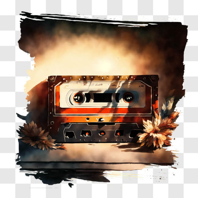 Download Vintage Cassette Tape from the 1980s or 1990s on Table with ...