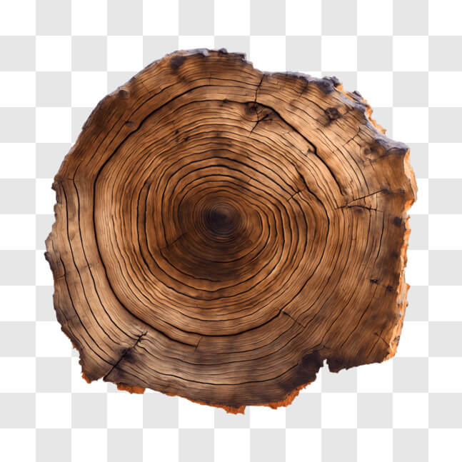 Download Circular Wood Slice with Multiple Rings PNGs Online - Creative ...