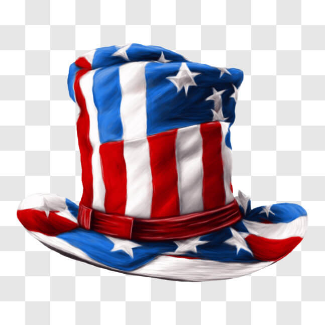 Download American Flag Top Hat for Patriotic Celebrations PNGs Online ...