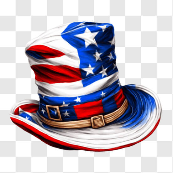 Download American Flag Top Hat for Patriotic Celebrations PNGs Online ...