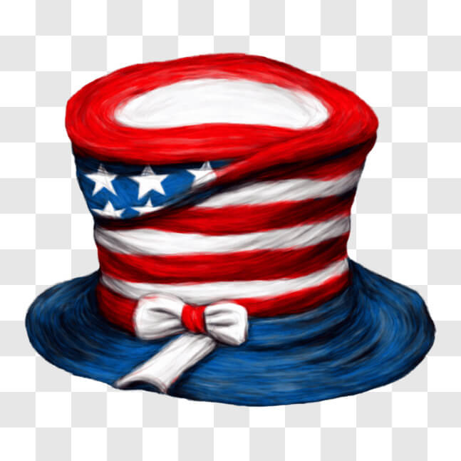 Download Patriotic American Flag Top Hat for Celebrations PNGs Online ...