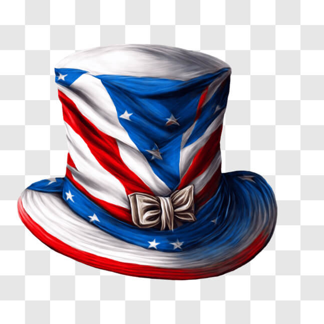 Download Patriotic American Flag Top Hat for Independence Day ...