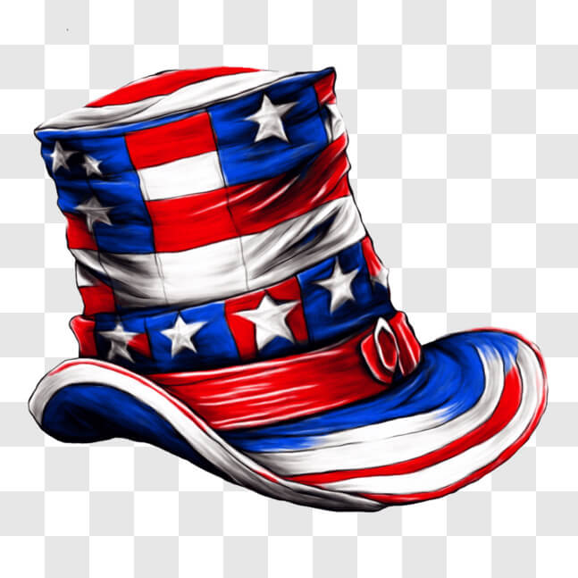 Download American Flag Top Hat for Patriotic Celebrations PNGs Online ...