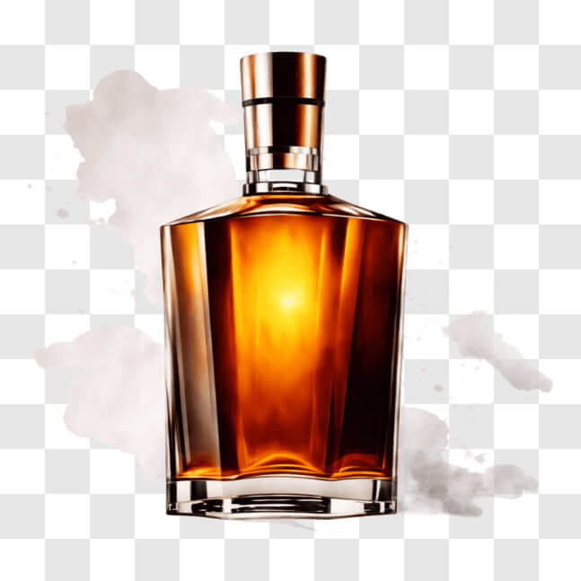 Download High-Quality Whiskey Bottle with Liquid Splashes PNGs Online ...