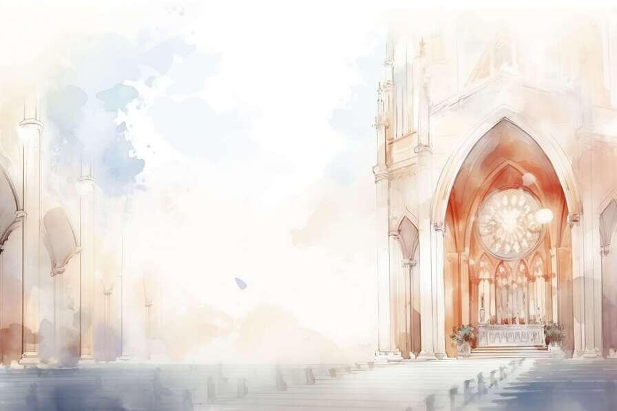 Download Empty Church Watercolor Painting Backgrounds Online - Creative ...