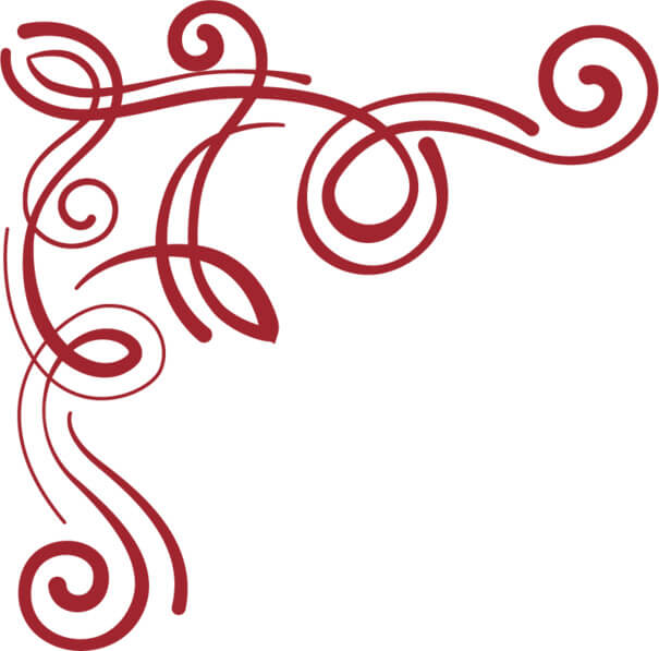 Download Red Corner with Swirls and Designs Borders & Corners Online ...